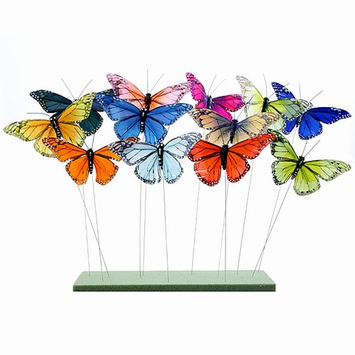 Decorative and Colorful Butterflies On Wire | Robyn Nola Gifts